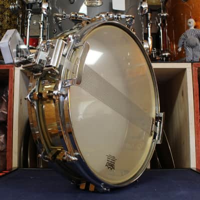 1990s Yamaha 3.5x14 SD493 Brass Snare Drum | Reverb
