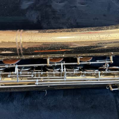 Selmer brand Baritone saxophone with case, USA | Reverb