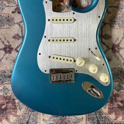Fender American Standard Hardtail Stratocaster 1998 - Aqua | Reverb