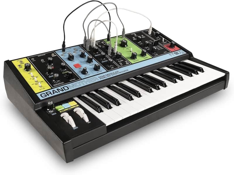 Moog Grandmother Dark 32-Key Semi-Modular Analog Synthesizer | Reverb