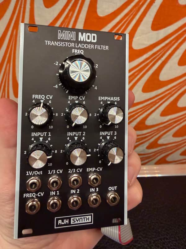 AJH Synth Mini Mod VCF Eurorack Filter Black | Reverb