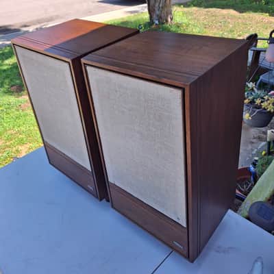 Rare Ampex 4010 Speakers, 3-way, Cherry wood, Recapped, | Reverb