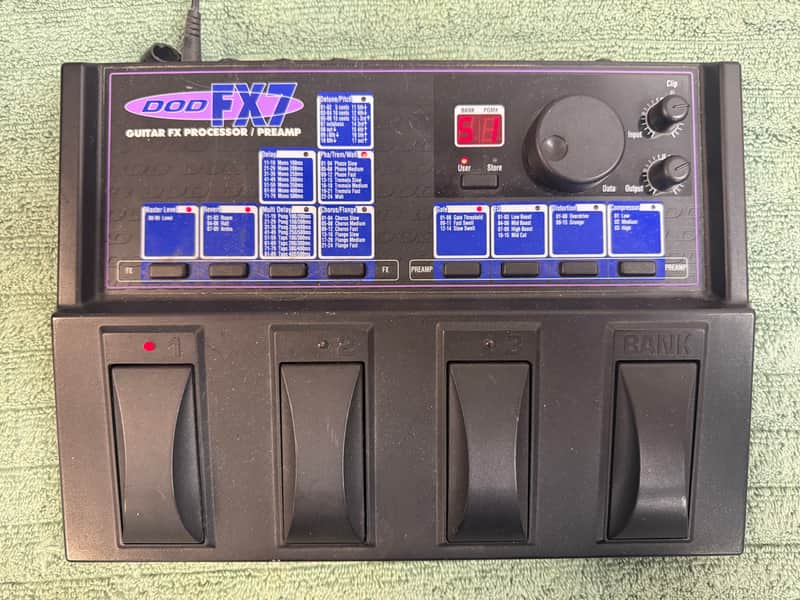 DOD FX 7 guitar multi-effects processor vintage Fx7 1990s - | Reverb