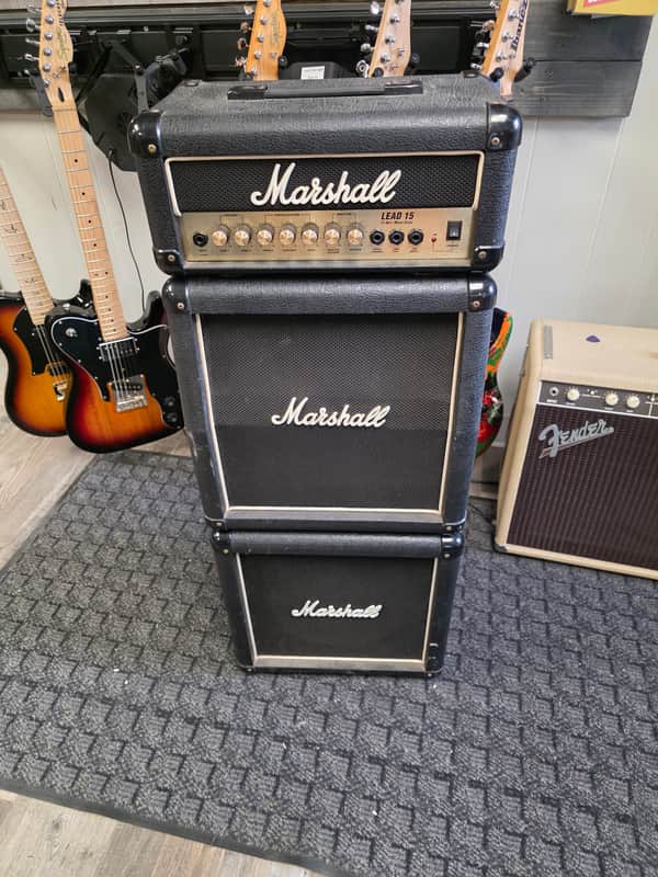 Marshall Lead 15 full micro stack- black | Reverb