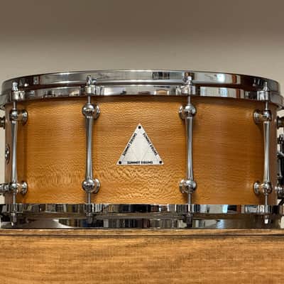 Summit Steam Bent 6.5x14 American Sycamore Solid Shell Snare | Reverb