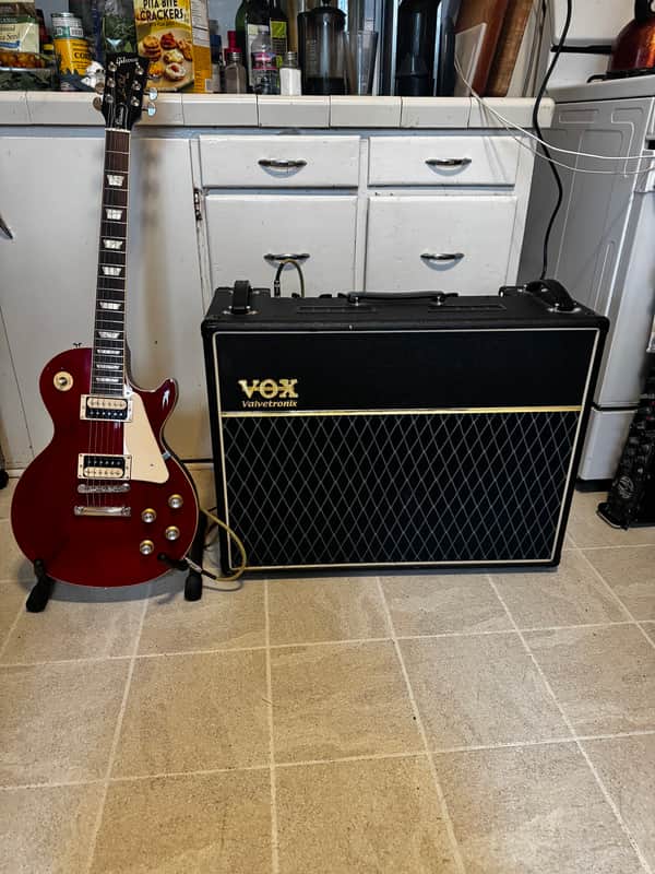 Vox AD120VT 2001 with rare VC‑12 foot controller - Blue | Reverb