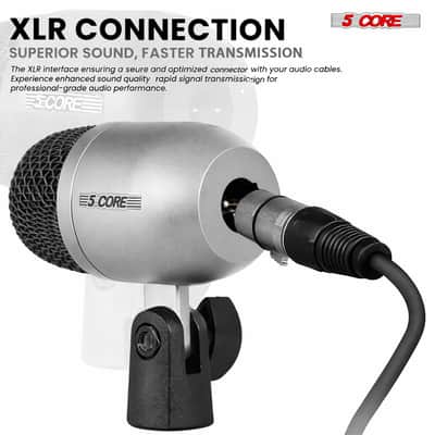 5 Core Conga Mic Snare Tom Set Professional XLR Cardioid | Reverb