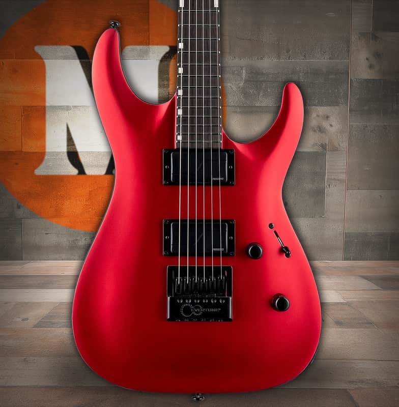 LTD MH-1000 EVERTUNE - Cany Apple Red Satin (LMH1000ETCARS) | Reverb