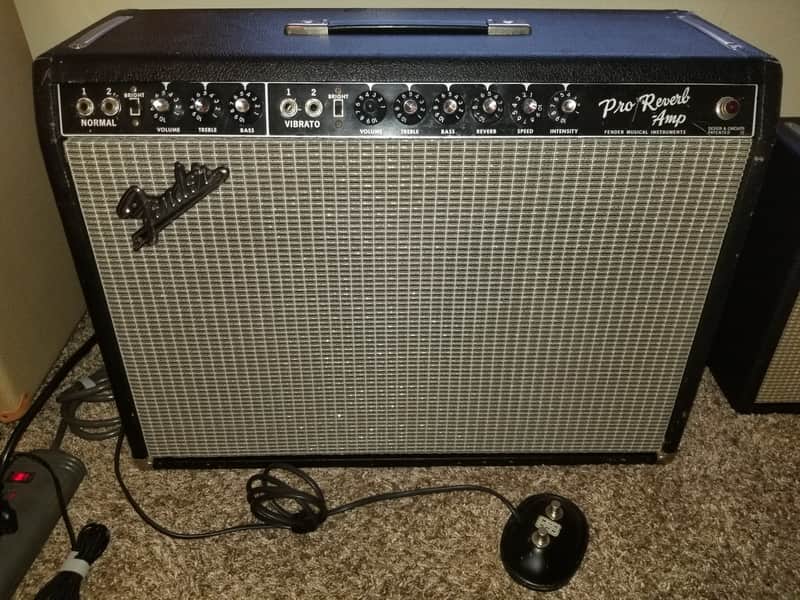 Fender Pro Reverb 1966 - Black tolex, sparkle grille cloth | Reverb