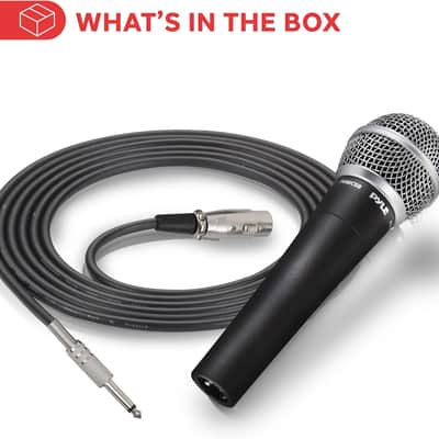 Pyle Microphone, Dynamic Cardioid, XLR Cable Included, | Reverb
