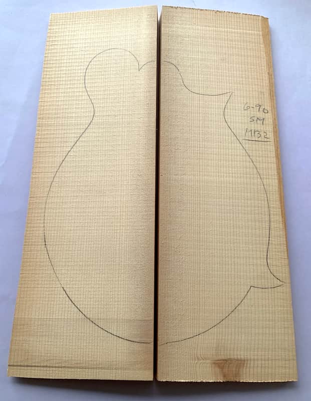 RED SPRUCE (Adirondack) TOP BLANK for F5-style | Reverb France