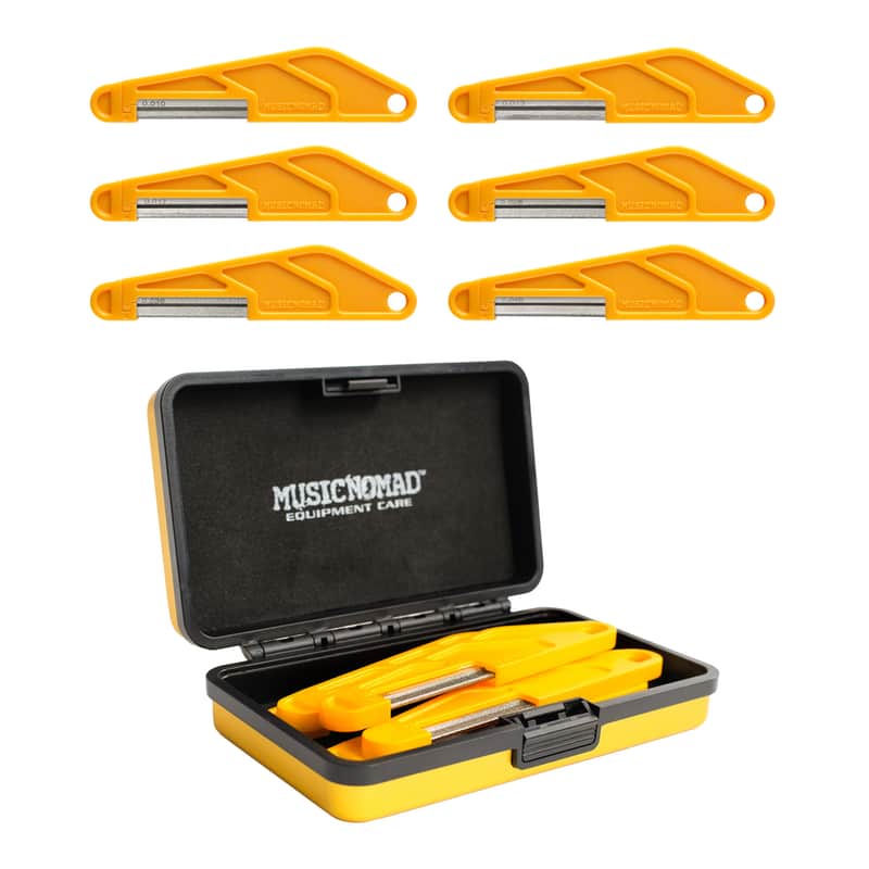 Music Nomad Electric Guitar Diamond Coated Nut File Set 6 pc. | Reverb