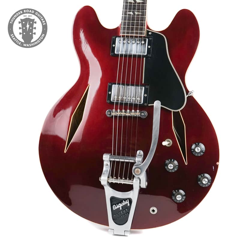 1967 Gibson Trini Lopez Sparkling Burgundy Refin | Reverb