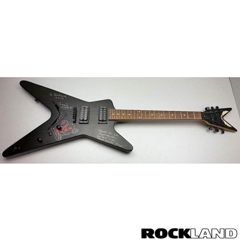 Dean ML XM Transparent Black Signed by Vinnie Moore Second | Reverb