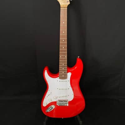 New Vision Stratocaster ST5 Red Lefty Left Handed | Reverb Australia