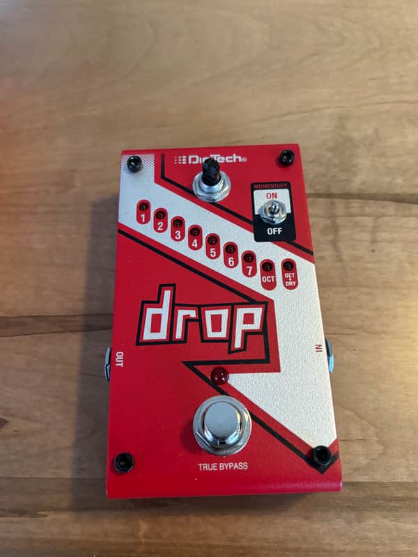 DigiTech Drop Compact Polyphonic Pitch-Shifter 2010s - Red | Reverb