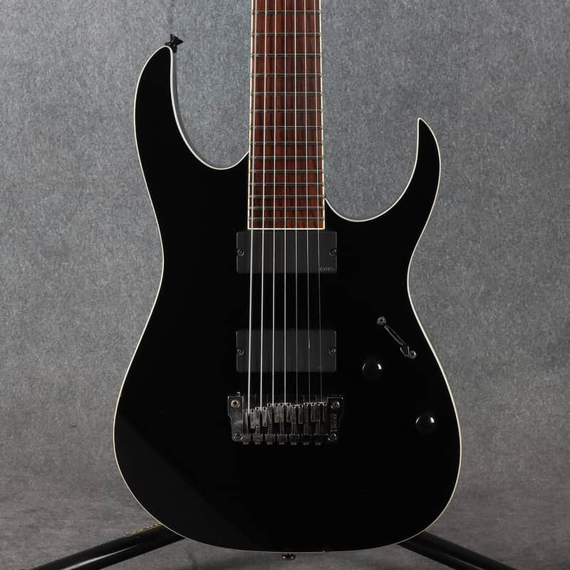 Ibanez Iron Label RGIR27FE-BK 7 String - Black - 2nd Hand | Reverb