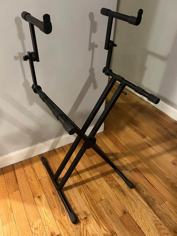 Proline PL402 2-Tier Double X-Braced Keyboard Stand Black | Reverb