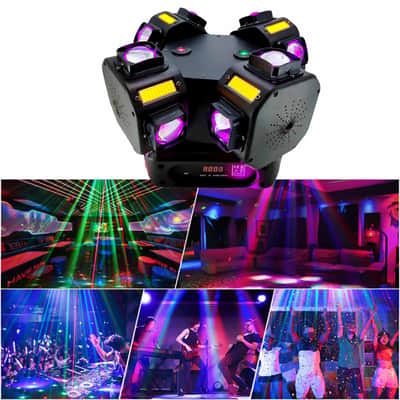SPIN-FURY Laser Light BEAM-FLASH Strobe Light DMX LED DJ | Reverb