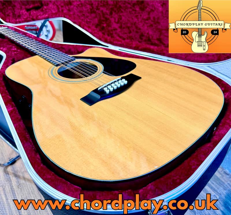 🌟VINTAGE🌟 Yamaha FG-411C-12 Electro Acoustic Cutaway 12 | Reverb