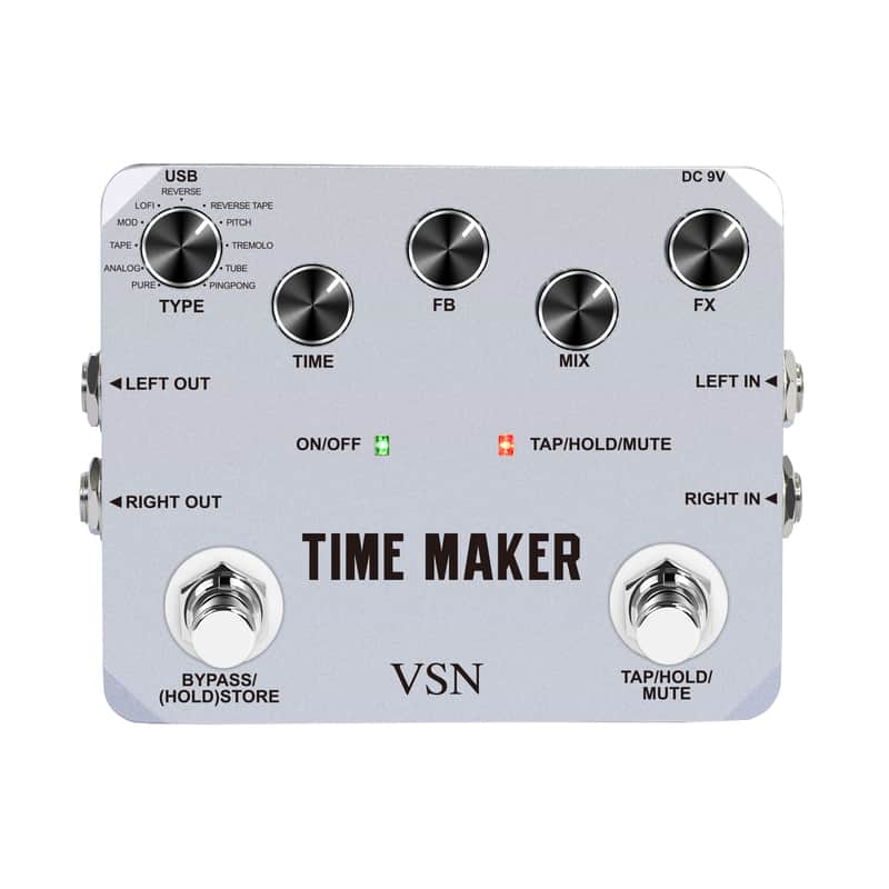 VSN LTD-02 Time Maker 11 Types of Ultimate Delay Bass Guitar | Reverb