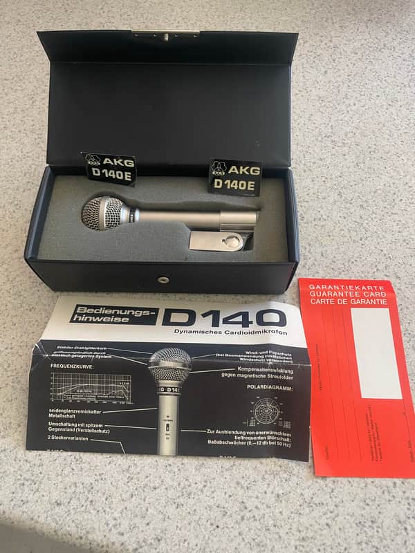 AKG D140E vintage microphone NEW IN BOX! | Reverb