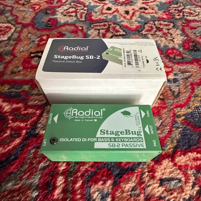 Radial StageBug SB-2 Passive Direct Box for Bass & Keys NEW | Reverb