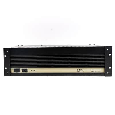 QSC 1200 Stereo Power Amplifier 2-Channel Rack Mount Pro | Reverb