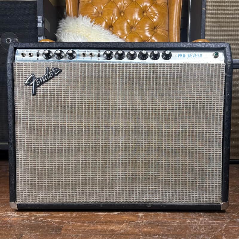 1973 Fender Pro Reverb Vintage 2x12 40 Watt Tube Guitar Combo | Reverb