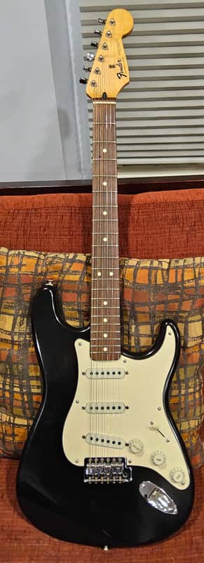 Fender MIM Stratocaster (1996) "Black Label" - Nitro Refinish | Reverb