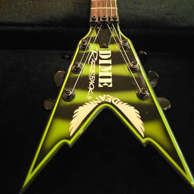 Dean Dime Razorback 2005 - Slime Bumblebee | Reverb