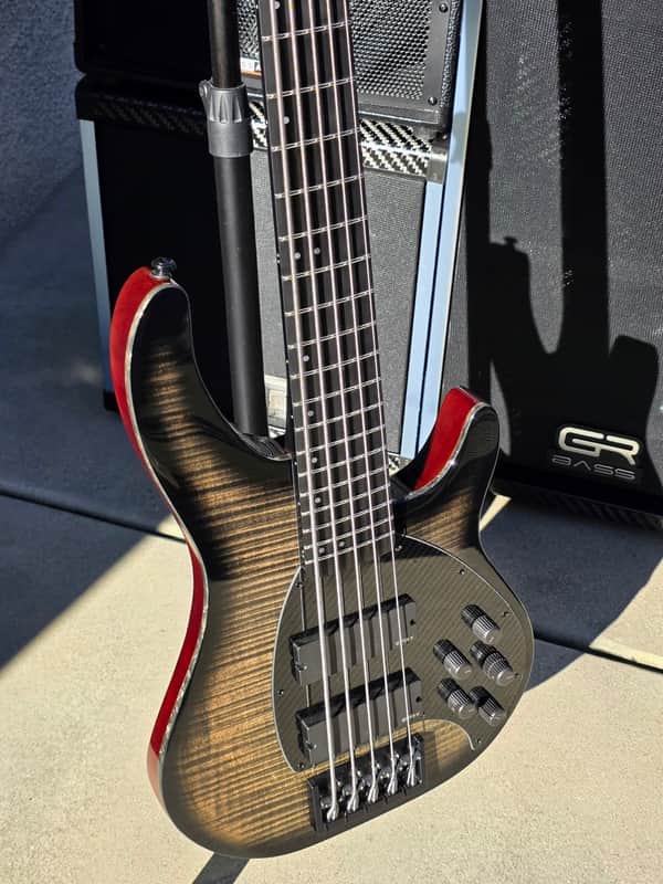 KLOS Apollo V Custom - Black Flame - Dual EMG X | Reverb Canada