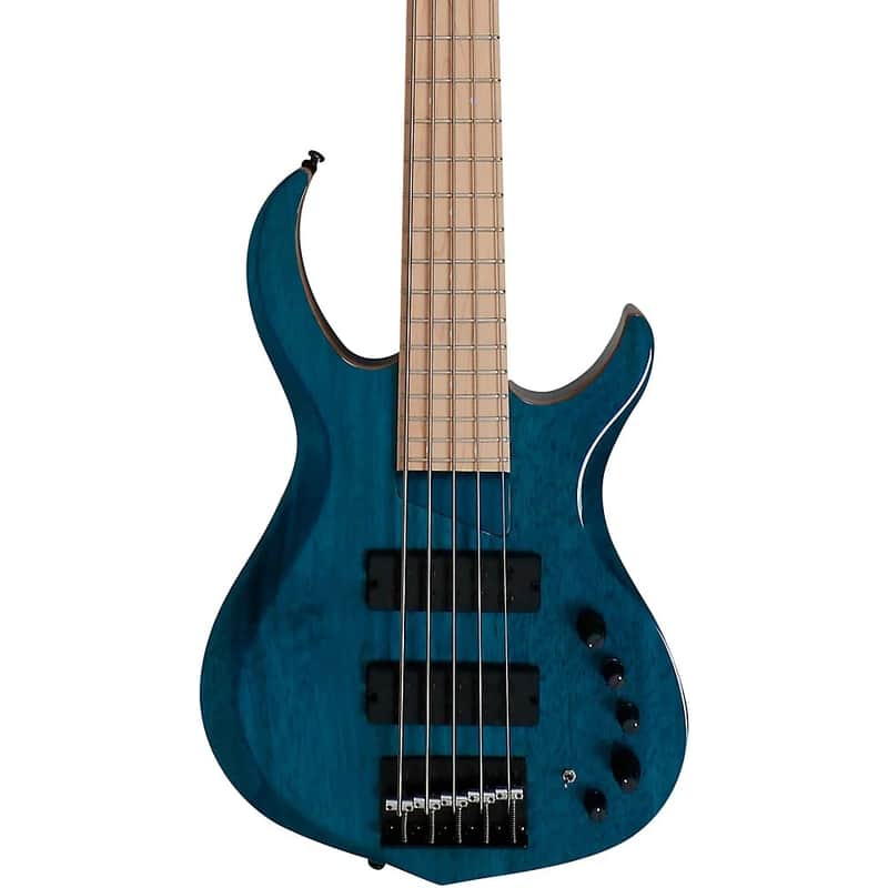 5 String Bass Transparent Blue | Reverb