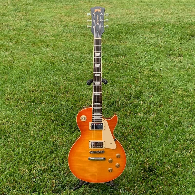 Blitz by Aria Pro II Leopard Les Paul 2010s - Honeyburst | Reverb