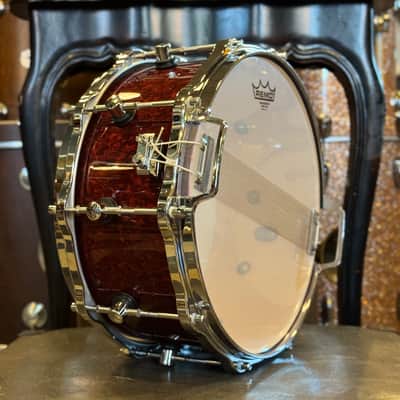 USED Sonor 7x14 Designer Maple Light Snare in Cherry Birdseye | Reverb