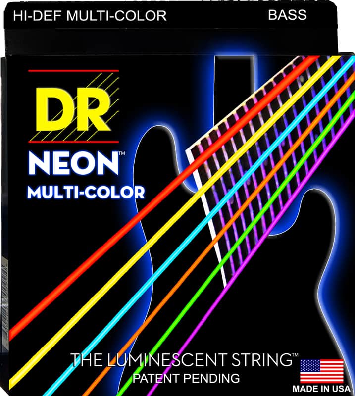 MONSTER PACK DR Strings NEON Multicolour Electric Bass | Reverb UK