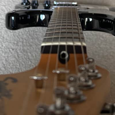 2004 Fender® Squier Kurt Cobain Vandalism Black Stratocaster | Reverb