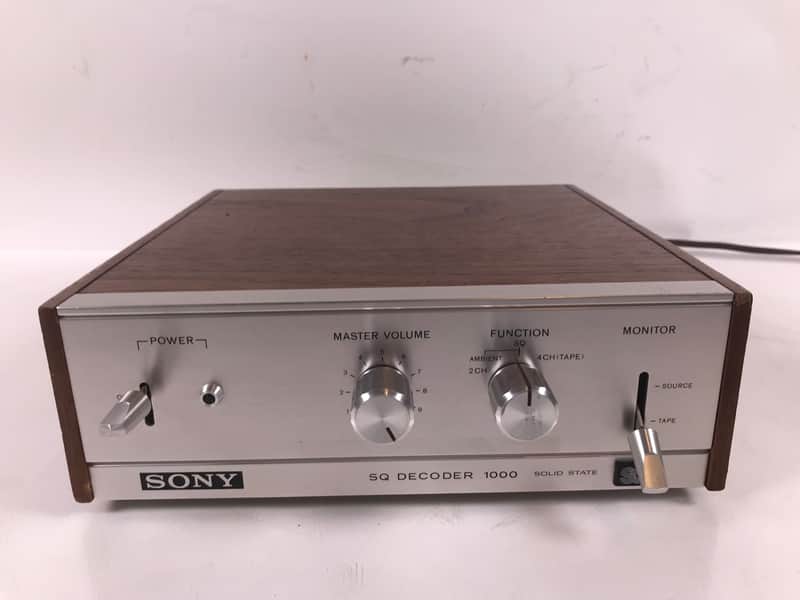 Vtg Sony 4 Channel SQ Decoder SQD-1000 Stereo Quadrophonic | Reverb