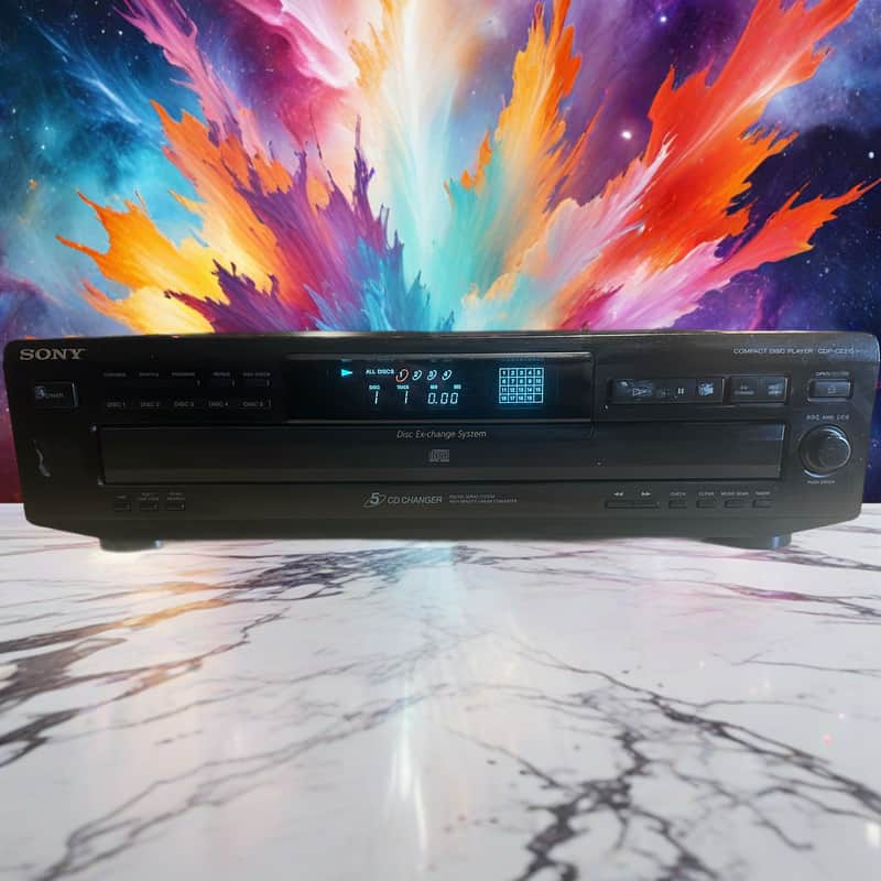 Sony CDP-CE215 CD Changer 5 Compact Disc Player Vintage HiFi | Reverb