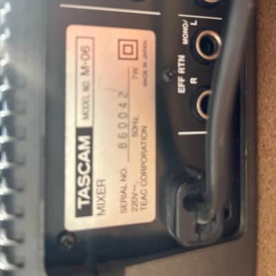 TASCAM M-06 Analogue Mixer 6-Channel Console 2-Band EQ VU | Reverb