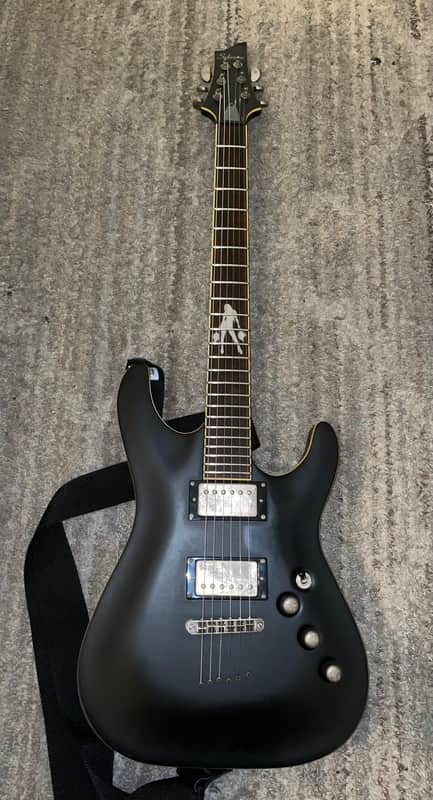 Schecter Lady Luck Rare 2002 model c-1 set neck mahogany | Reverb
