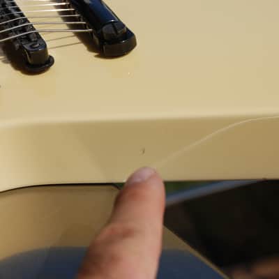ESP Mx-220 James Hetfield Eet Fuk Olympic White Metallica | Reverb