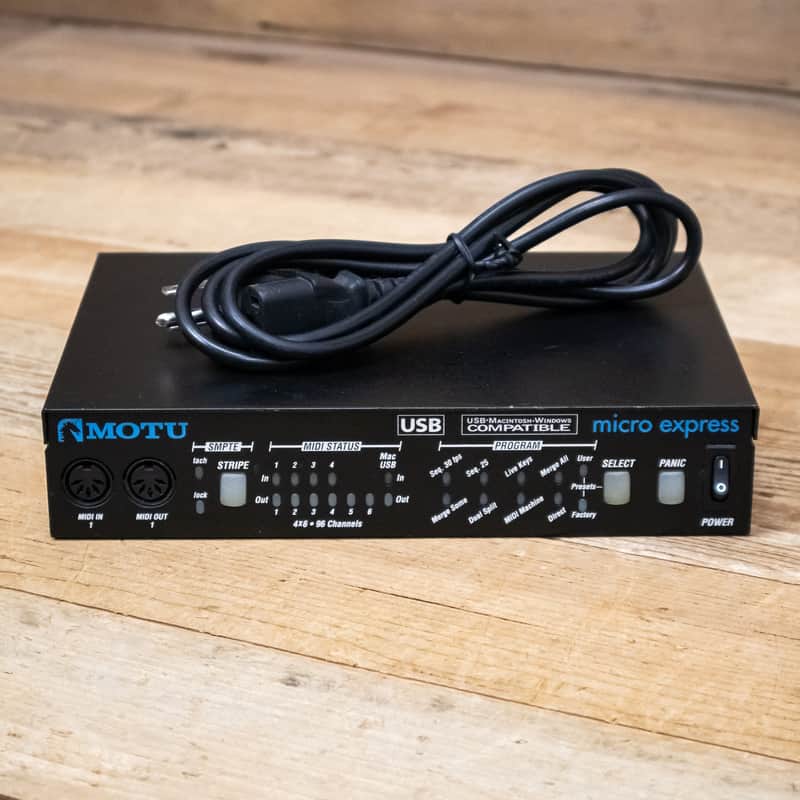MOTU micro express 4x6 USB Bus-Powered MIDI Interface with | Reverb