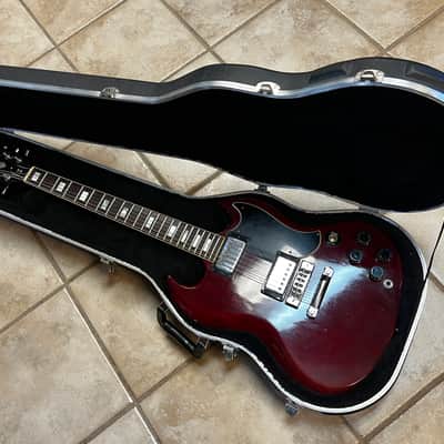 1976 Gibson SG Standard Cherry red with case | Reverb