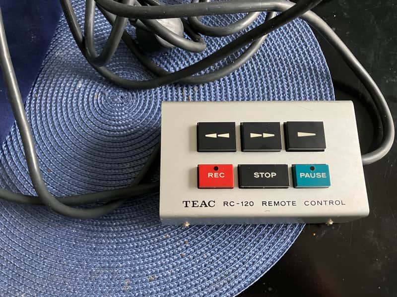 TEAC RC-120 Remote Control for Reel to Reel Tape Decks | Reverb