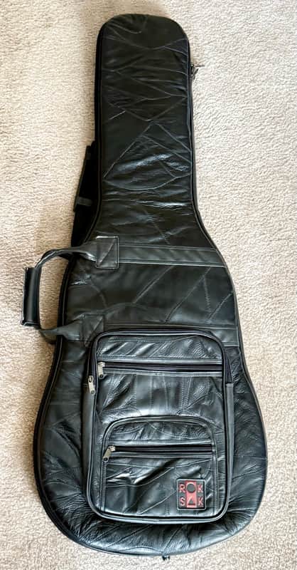 RokSak Vintage 1990’s Glove Leather Electric Guitar Gig Bag- | Reverb