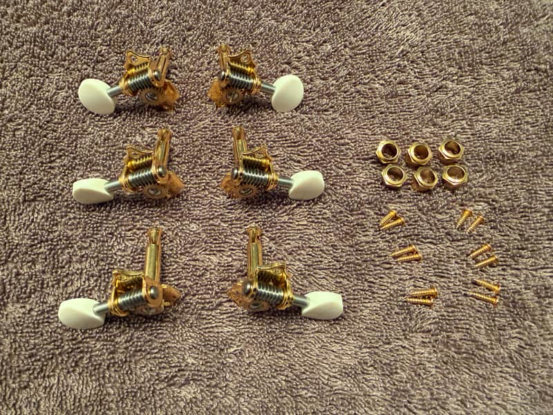 Waverly High Ratio Guitar Tuners with Ivoroid Knobs, for | Reverb