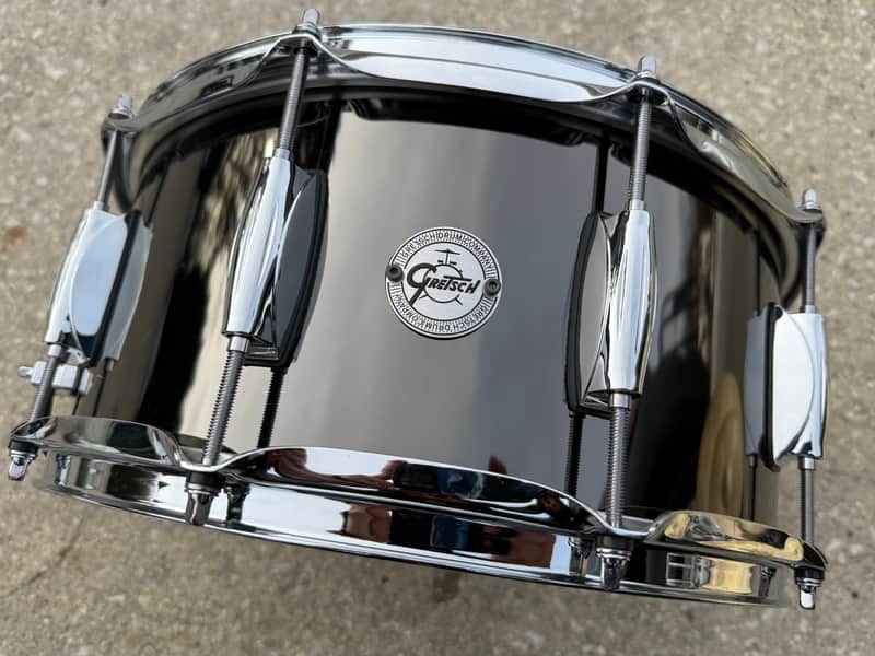 Gretsch Black Nickel over Steel snare drum 14x6.5 | Reverb