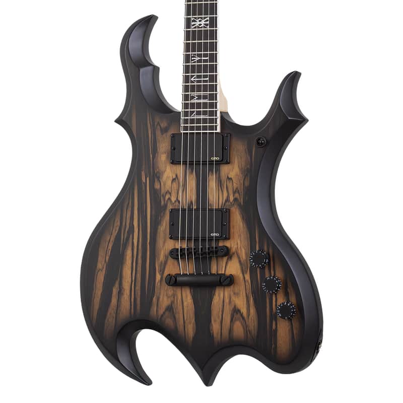 Schecter Wrathmaker Electric Guitar - Pale Moon Ebony w/Black | Reverb