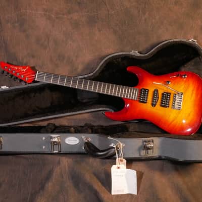 Marchione Set Neck Electric Guitar Brock Sunburst Tone | Reverb